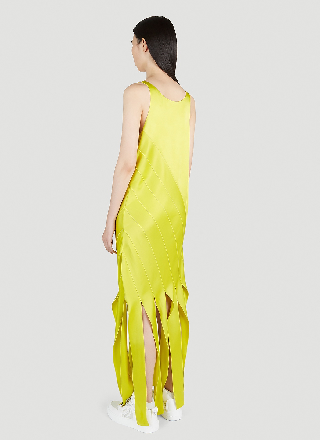 Stella McCartney Shredded Hem Maxi Dress Stella McCartney