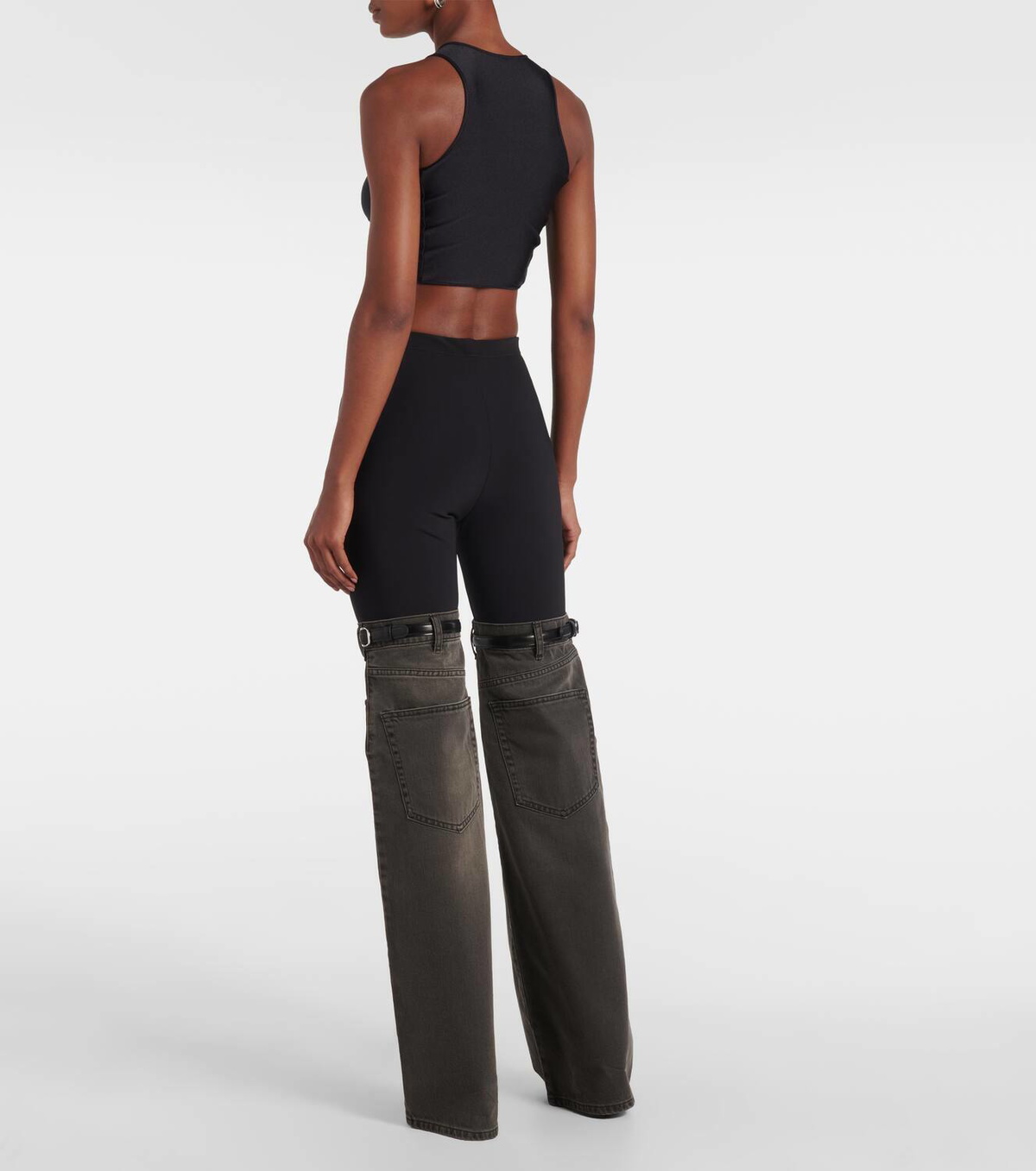 Coperni Denim-paneled straight pants Coperni