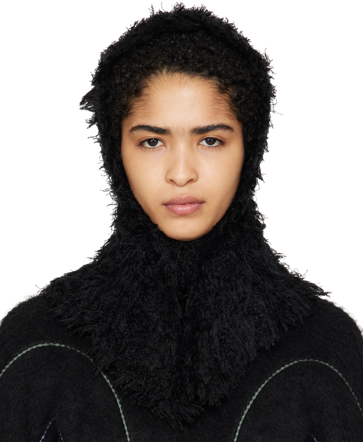 Kiko Kostadinov Black Carla Knitted Hood Kiko Kostadinov