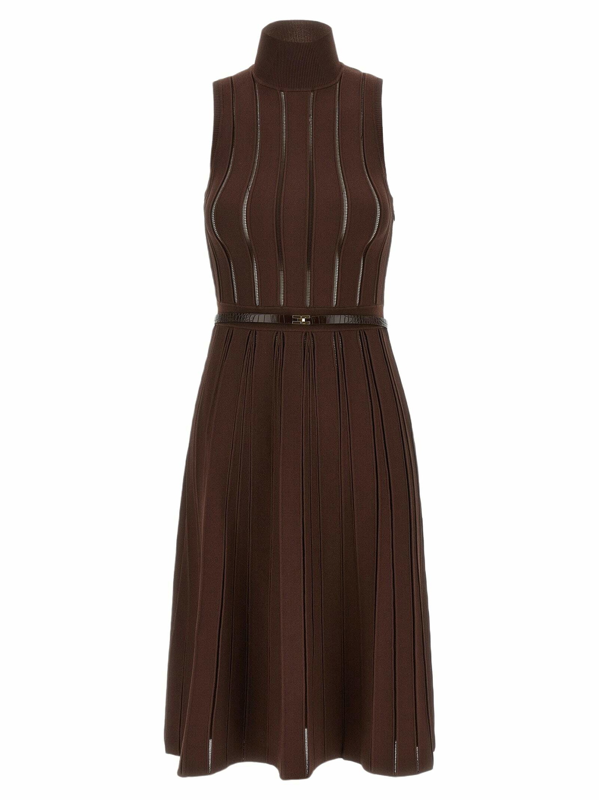 Elisabetta Franchi Weft Dress à Jour Elisabetta Franchi