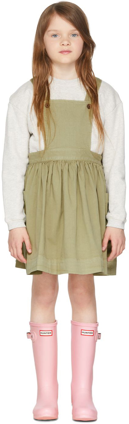 Bonpoint Kids Khaki Amélia Dress Bonpoint