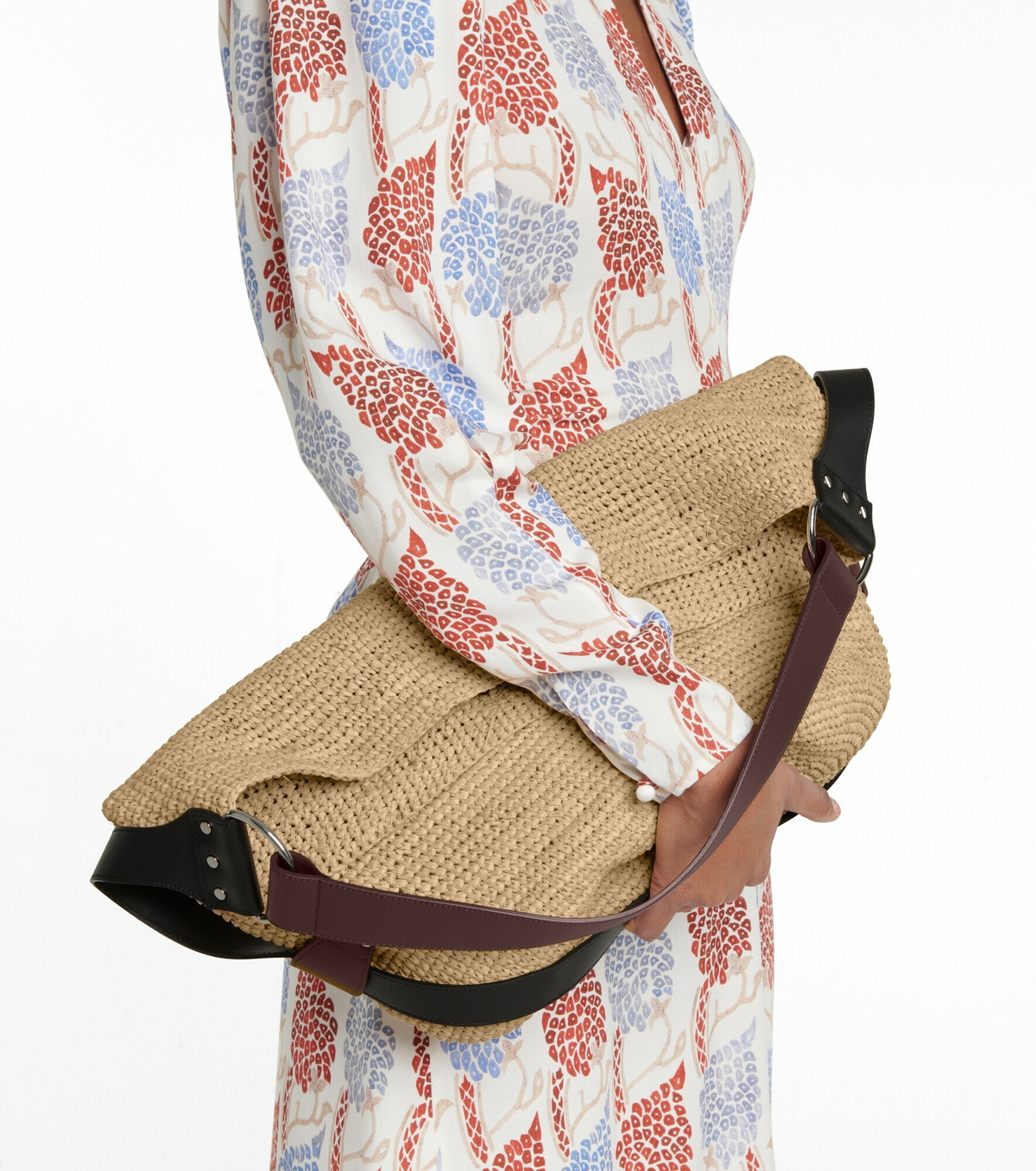 Isabel Marant - Bayia leather-trimmed raffia tote Isabel Marant