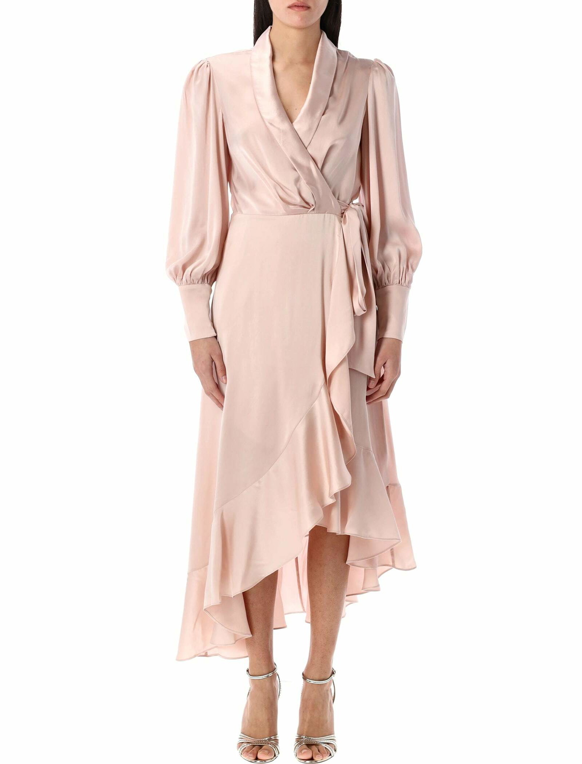 Zimmermann Wrap Midi Dress Zimmermann