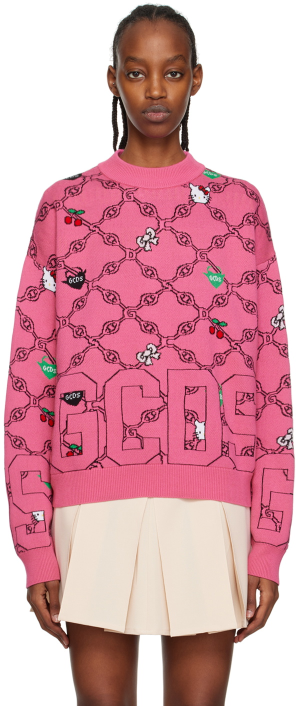 GCDS Pink Hello Kitty Edition Sweater GCDS