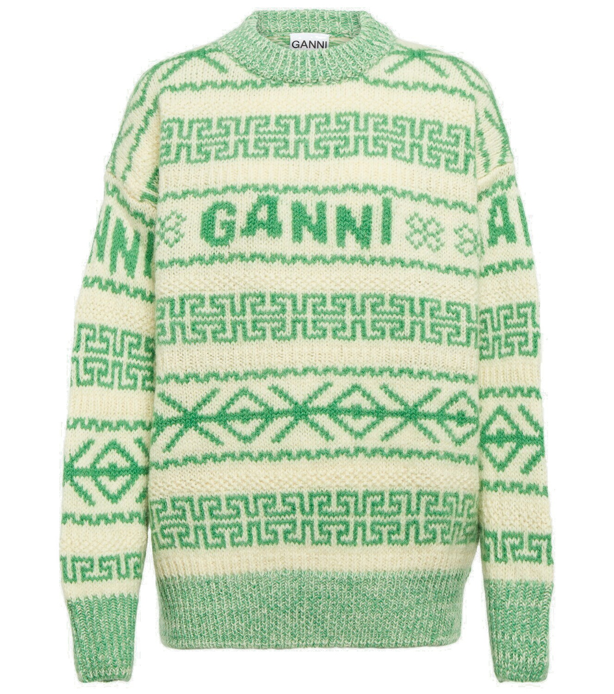 Ganni - Logo wool sweater GANNI
