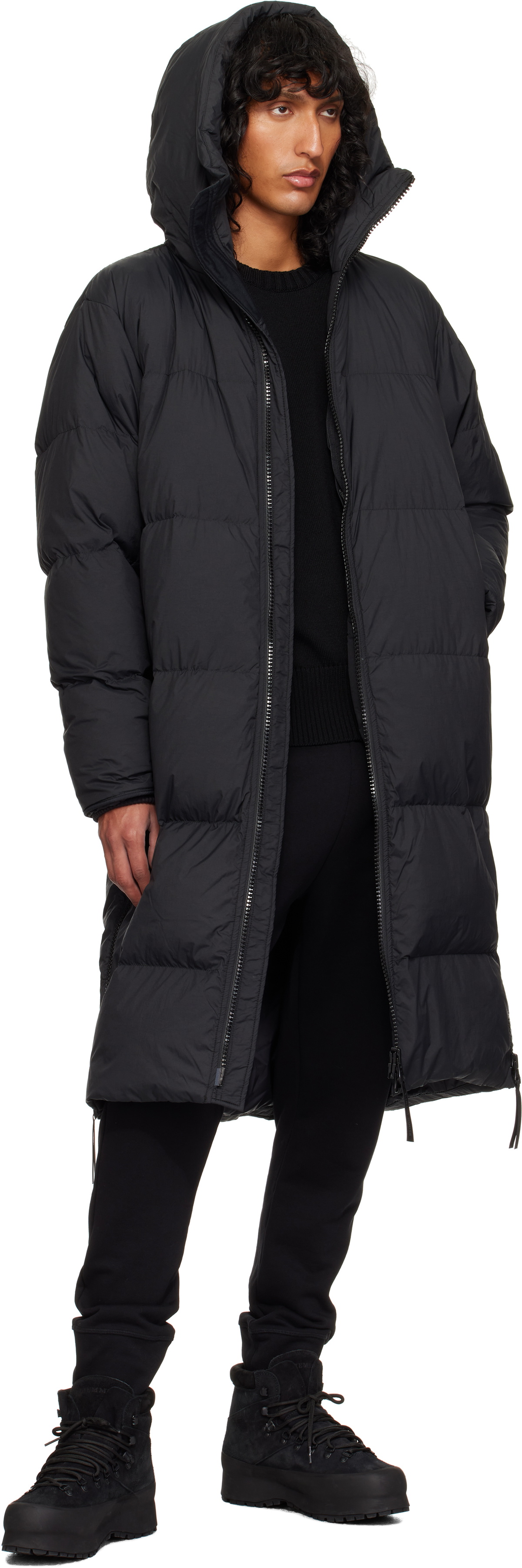Canada Goose Black 'Black Label' Lawrence Long Puffer Down Coat Canada ...