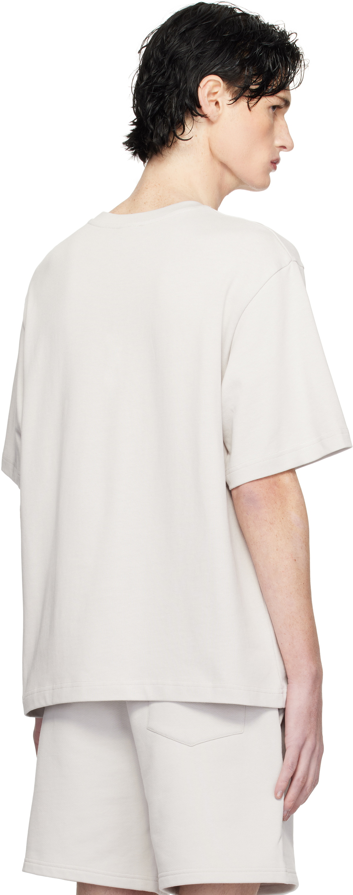 Casablanca Gray Greek Temple Patch T-shirt Casablanca