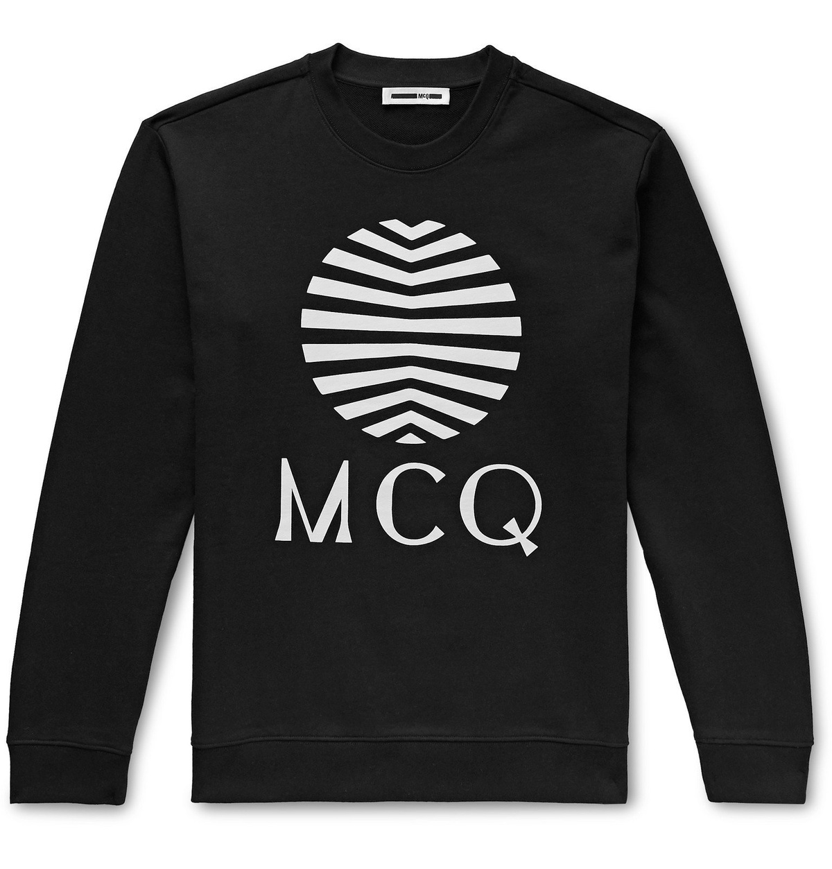 McQ Alexander McQueen - Printed Loopback Cotton-Jersey Sweatshirt ...