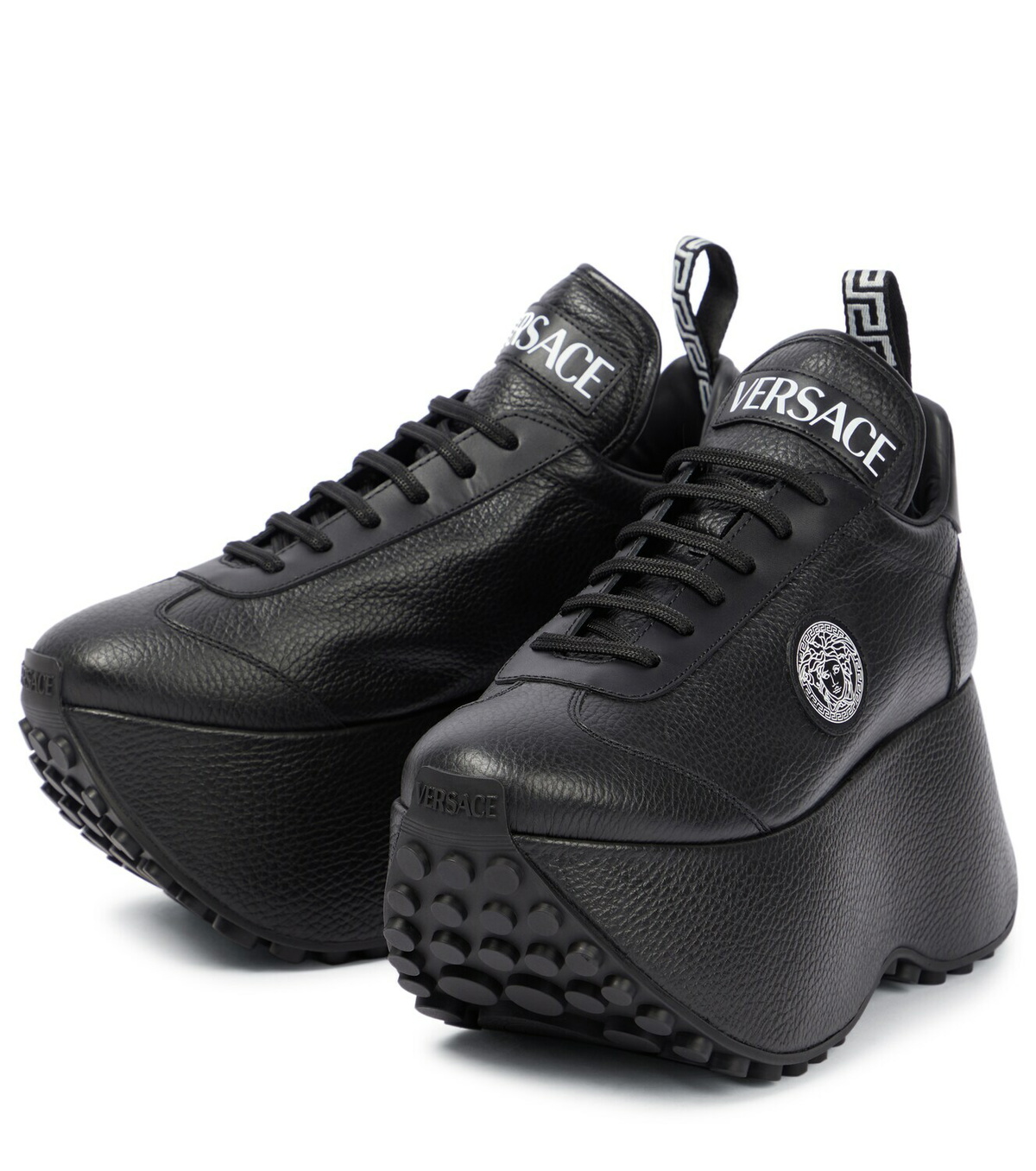 Versace Triplatform leather sneakers Versace