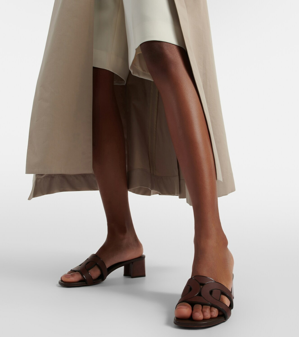 Tod's - Catena leather mules Tod's