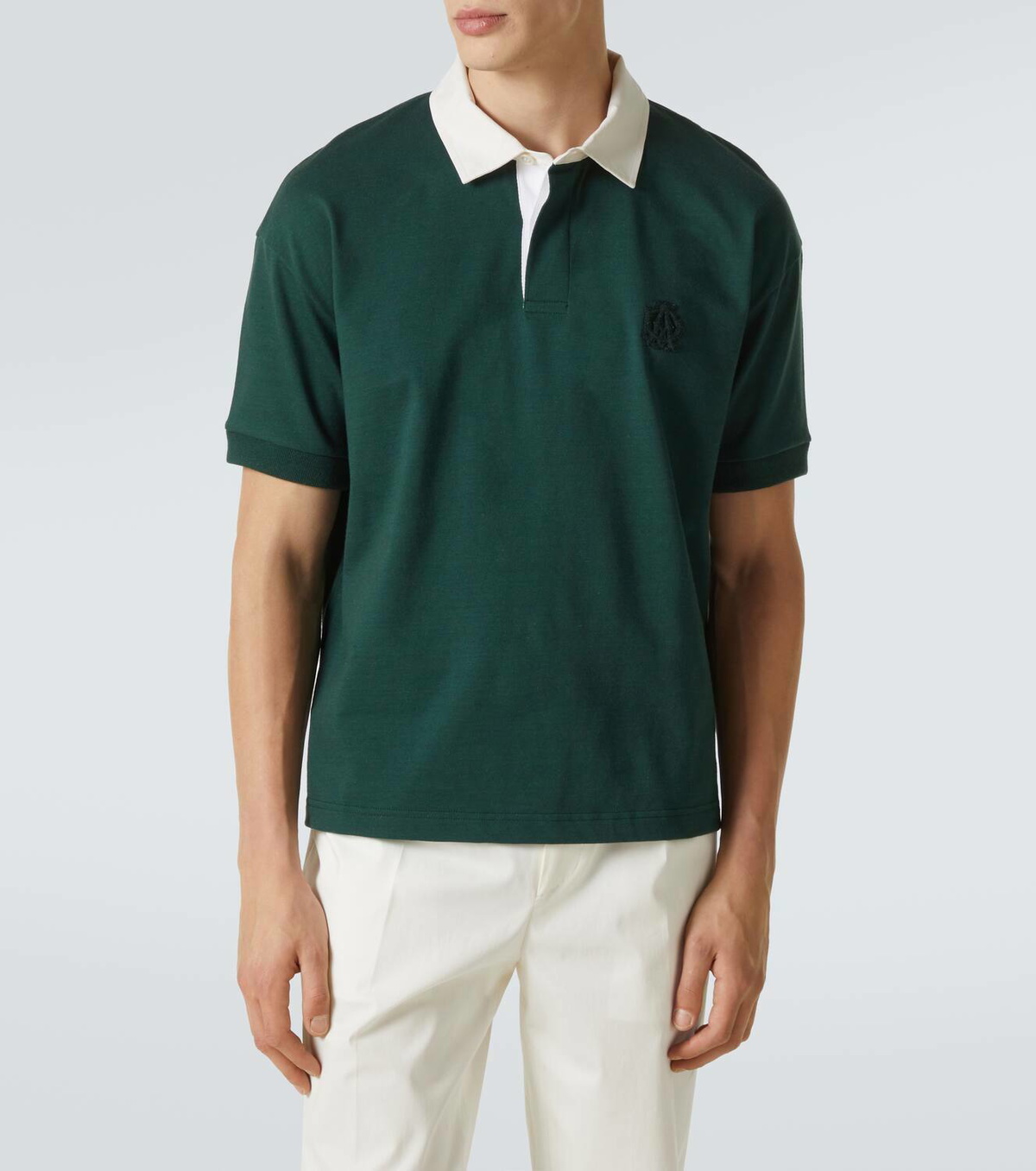 Dunhill AD Cypher cotton and cashmere polo shirt Dunhill