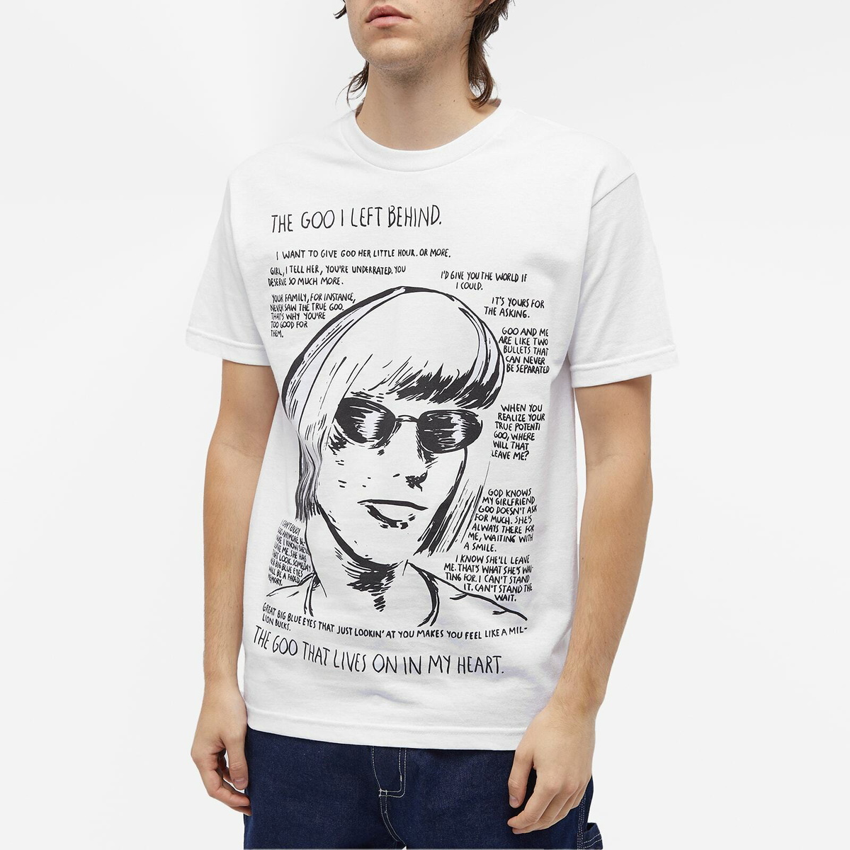 Pleasures Men's The Goo T-Shirt in White PLEASURES