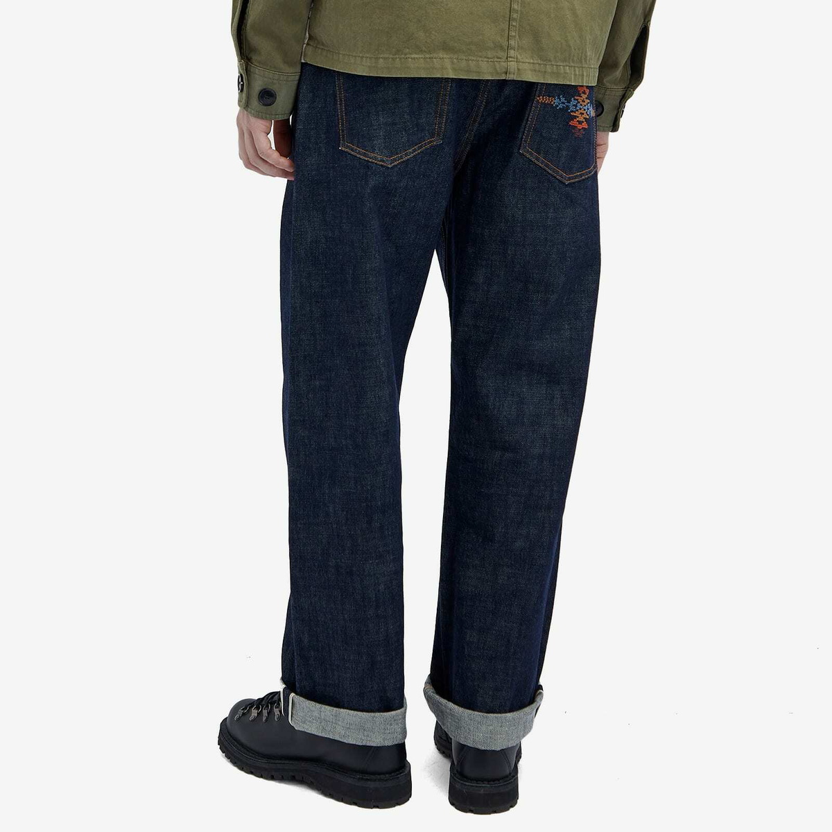 Pendleton Men's Needlework Selvedge Straight Jeans in Indigo Pendleton