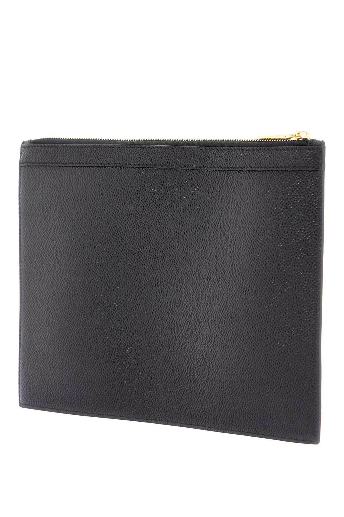 THOM BROWNE leather small document holder Black Thom Browne