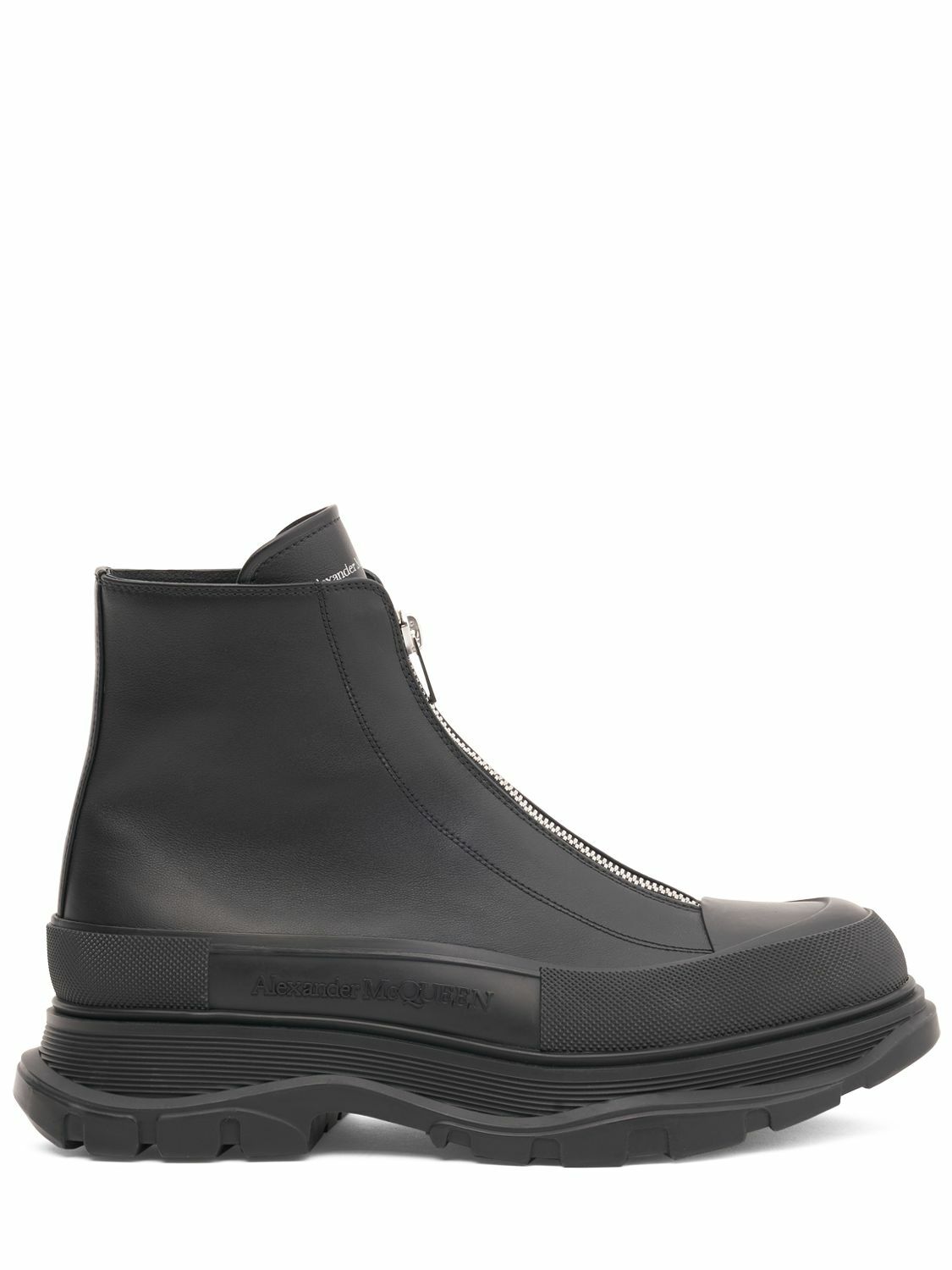ALEXANDER MCQUEEN - Tread Slick Leather Boots Alexander McQueen