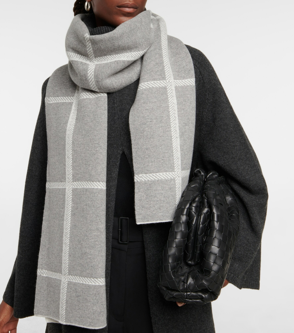 Joseph - Checked wool scarf Joseph