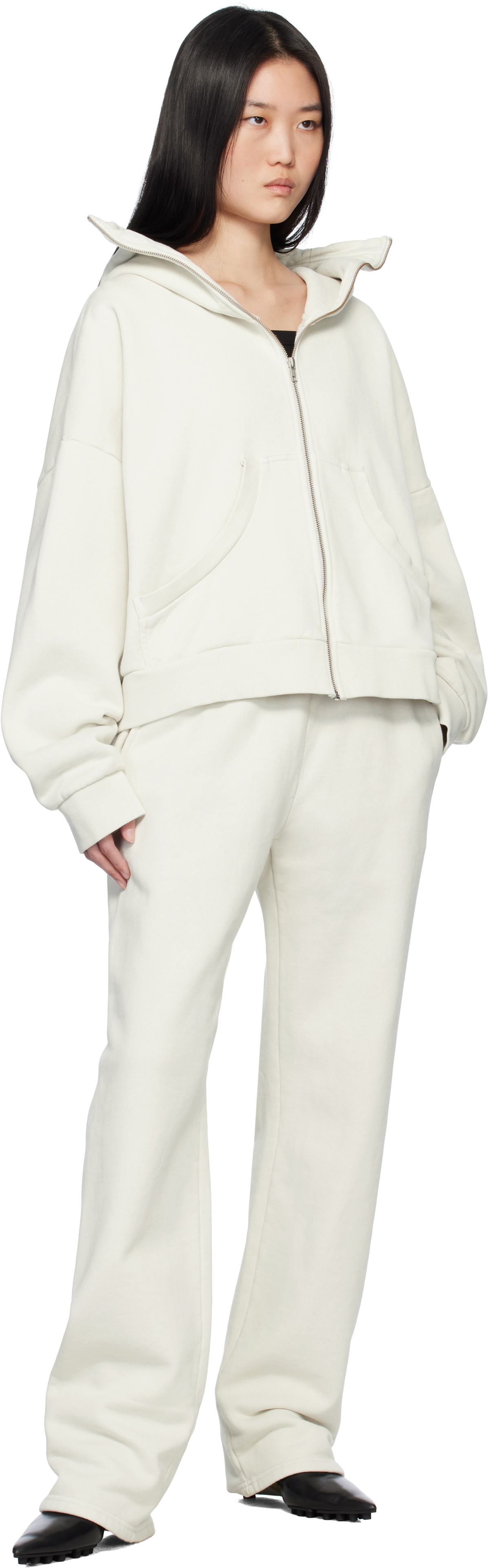 Entire Studios Off-White Straight-Leg Sweatpants Entire Studios