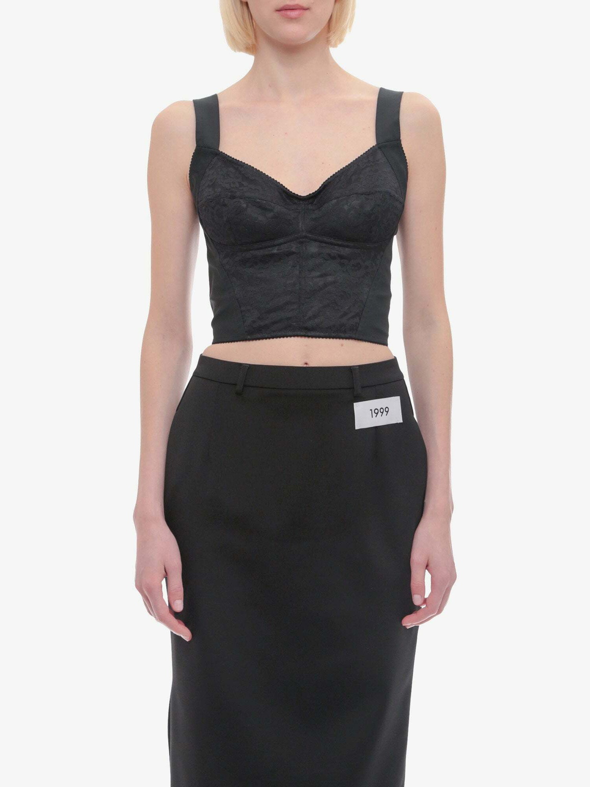 Dolce & Gabbana Bustier Black Womens Dolce & Gabbana