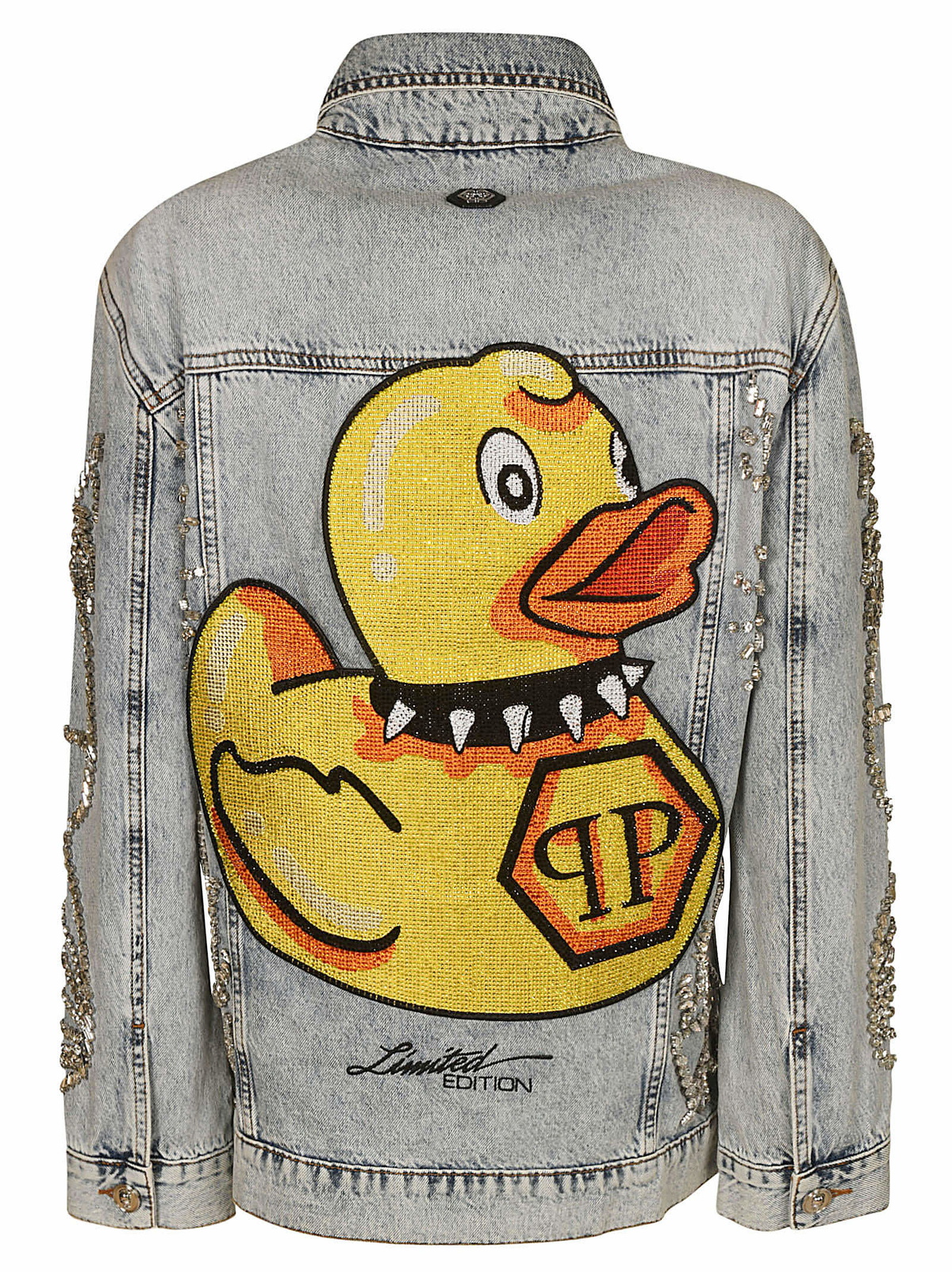 Philipp Plein Oversized Denim Duck Jacket Philipp Plein