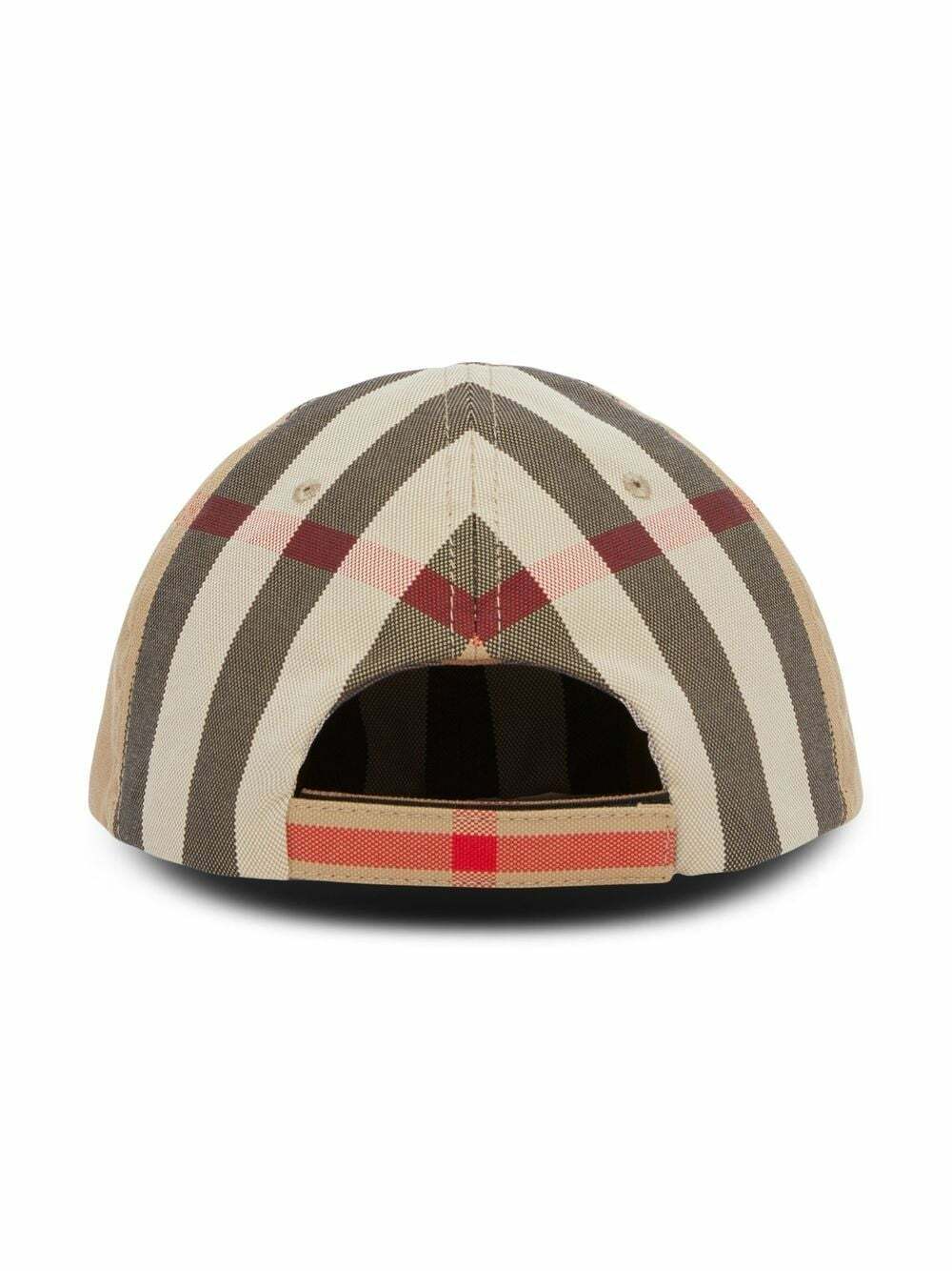 BURBERRY - Checked Cotton Cap Burberry