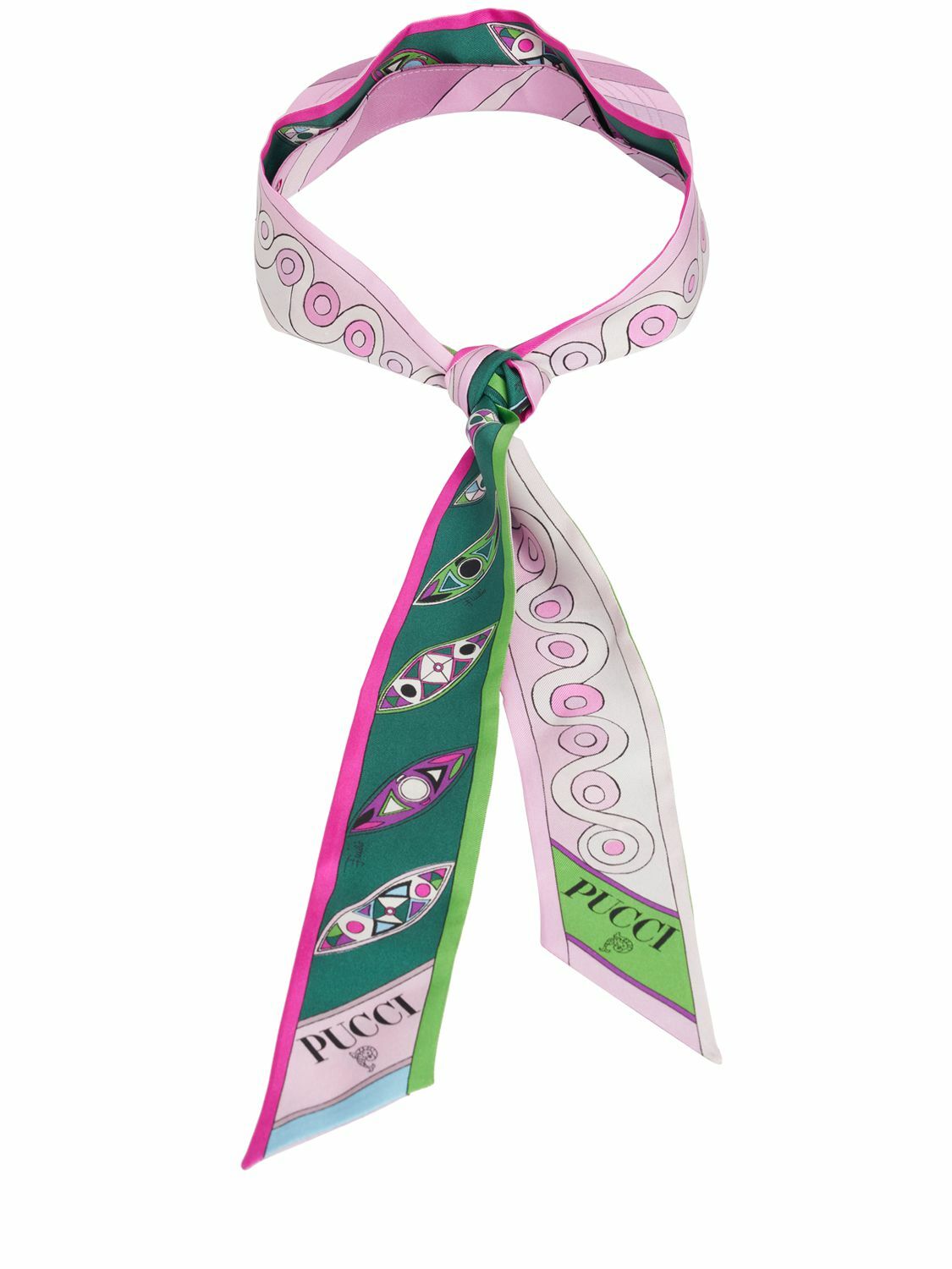 PUCCI Printed Silk Twill Visor Emilio Pucci