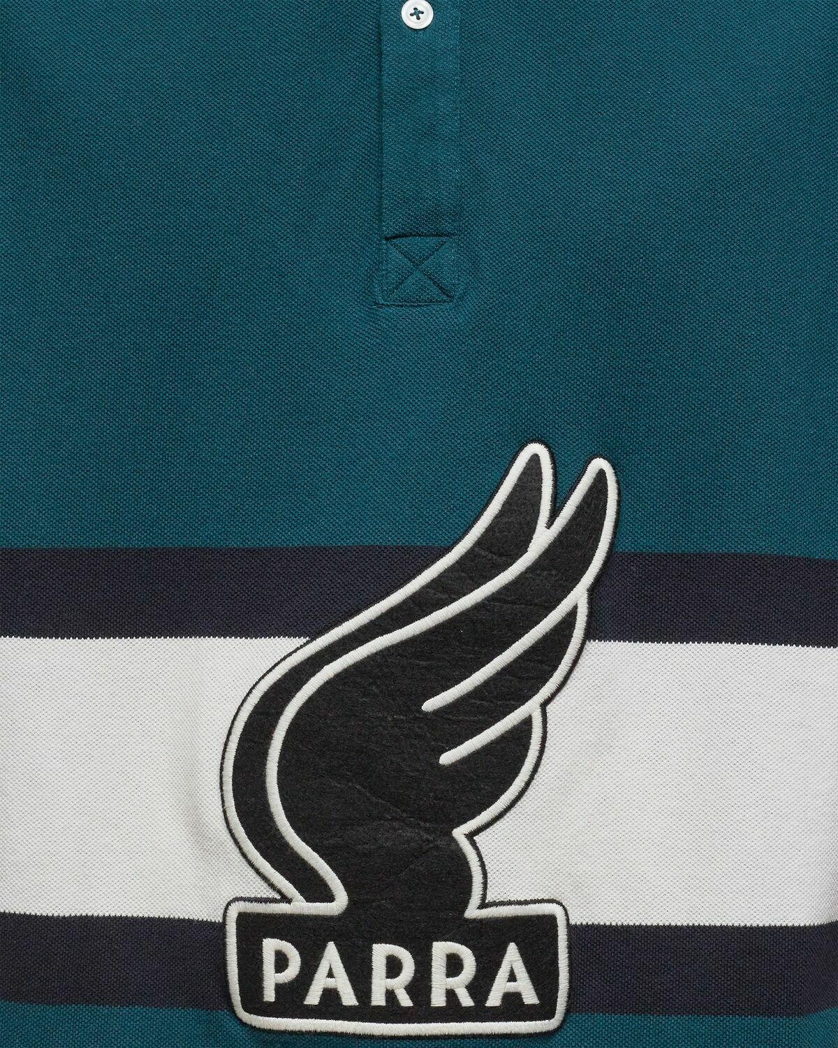 By Parra Winged Logo Polo Shirt Green Polos By Parra