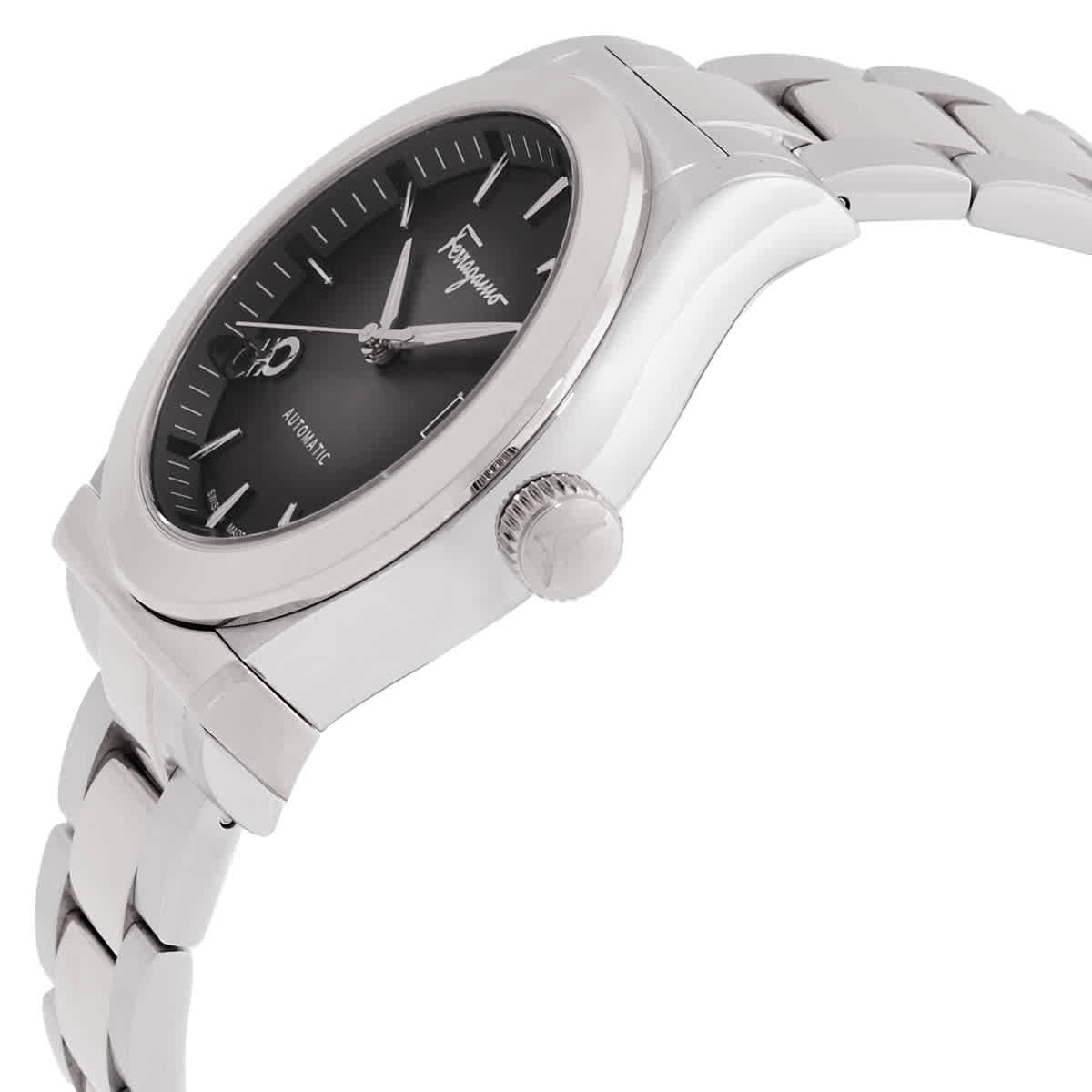 Ferragamo 1927 Automatic Black Dial Mens Watch SFU800224 Salvatore ...