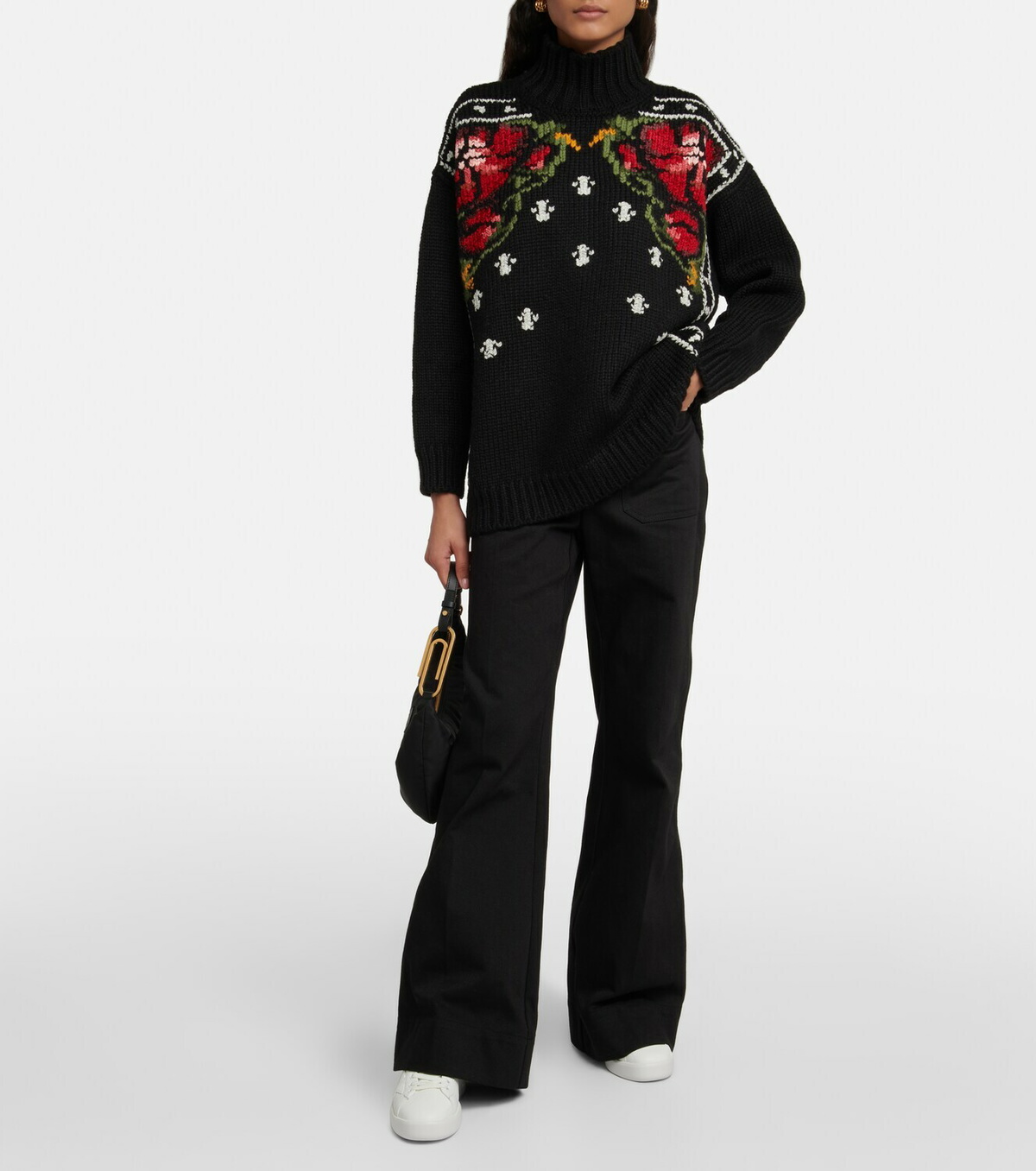 Golden Goose - Embroidered wool-blend sweater Golden Goose Deluxe Brand