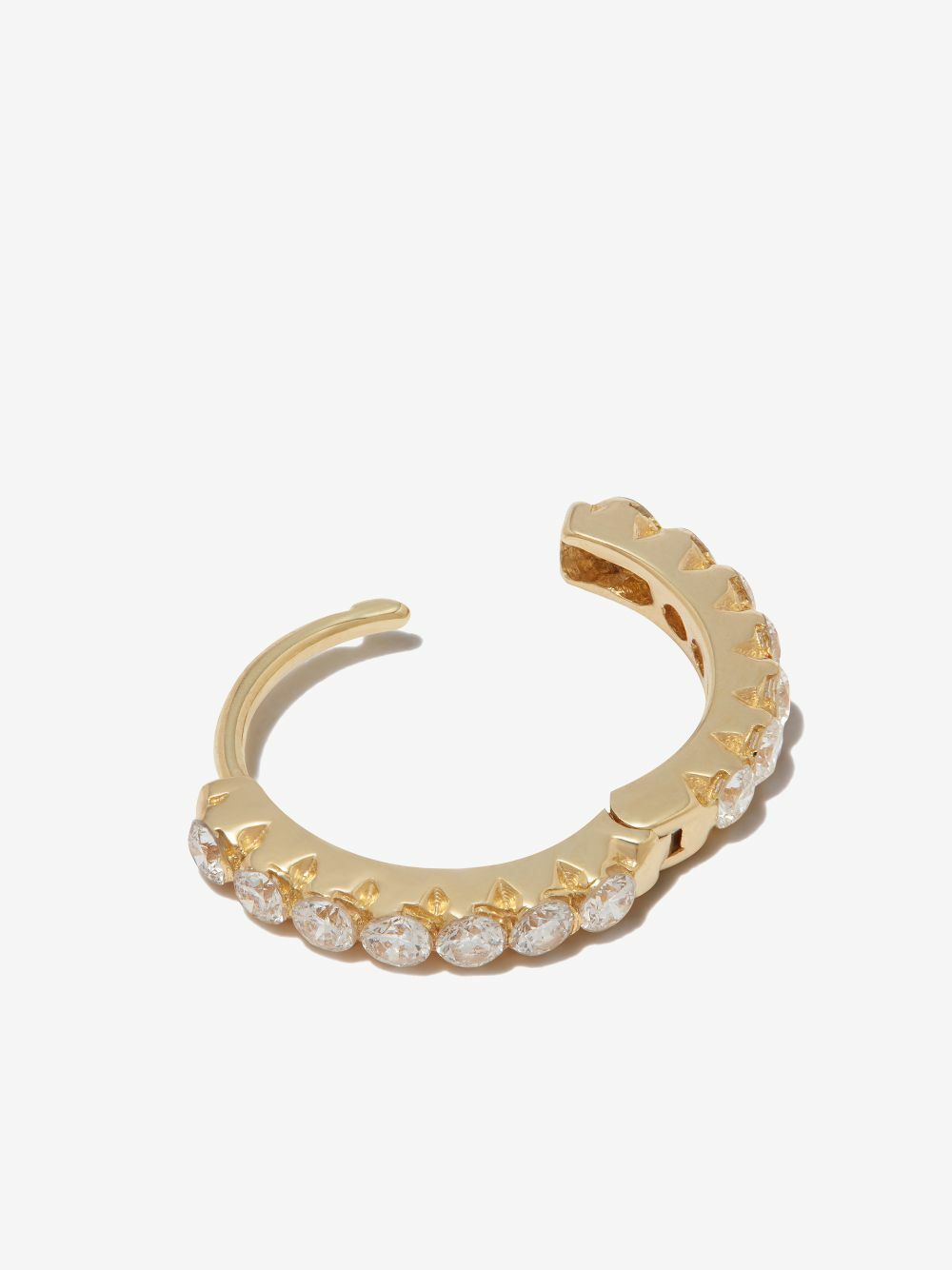 MARIA TASH 18K Yellow Gold Eternity Diamond Hoop Earring Maria Tash