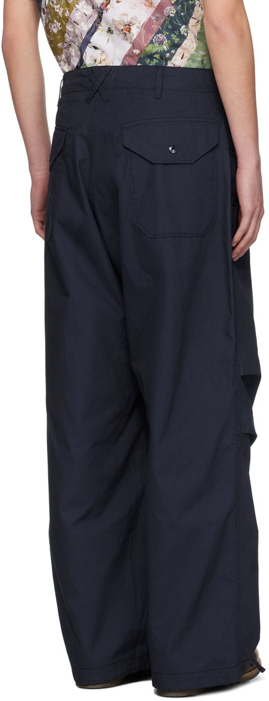 Engineered Garments Navy Over Trousers Engineered Garments