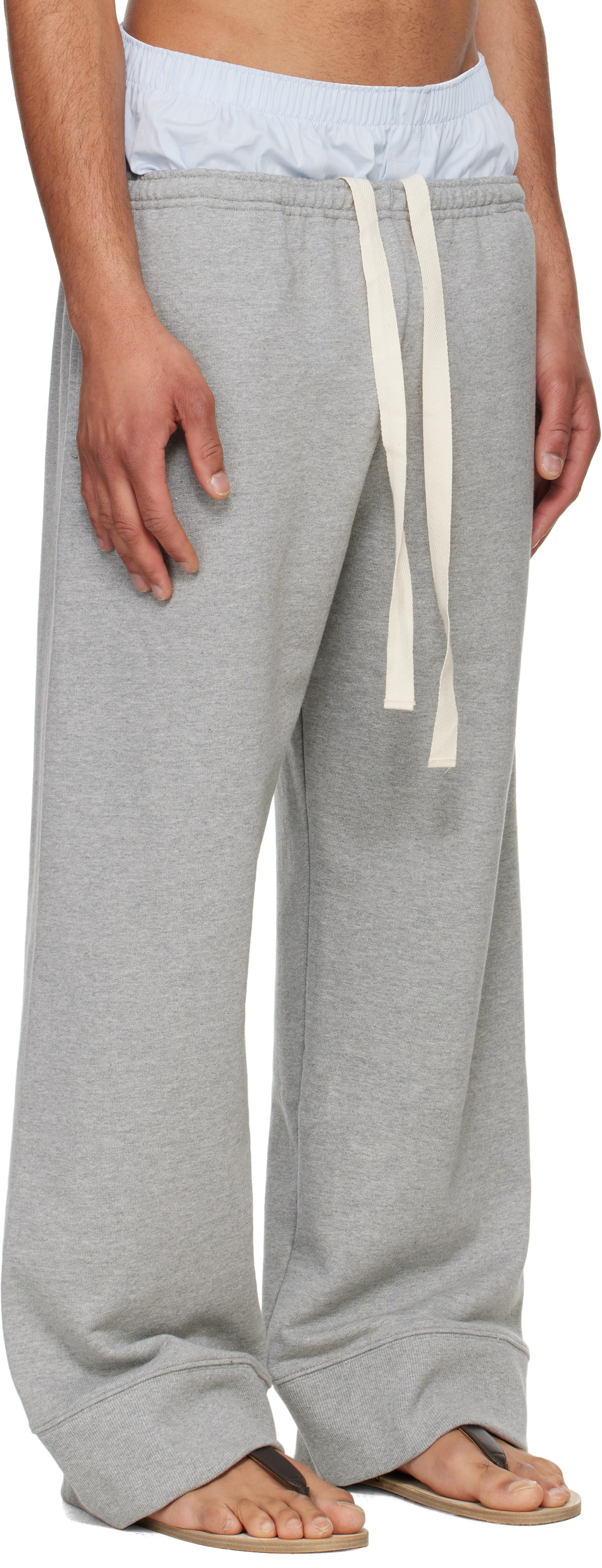 Raimundo Langlois Gray Rib Cuff Sweatpants Raimundo Langlois