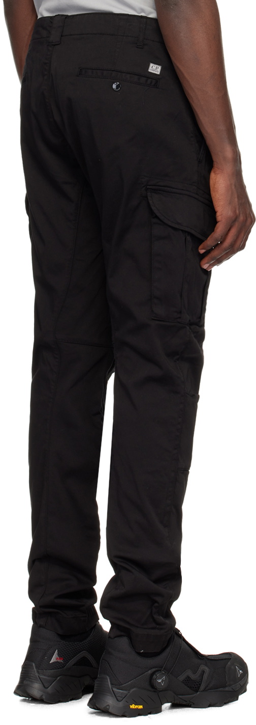C.P. Company Black Ergonomic Cargo Pants C.P. Company