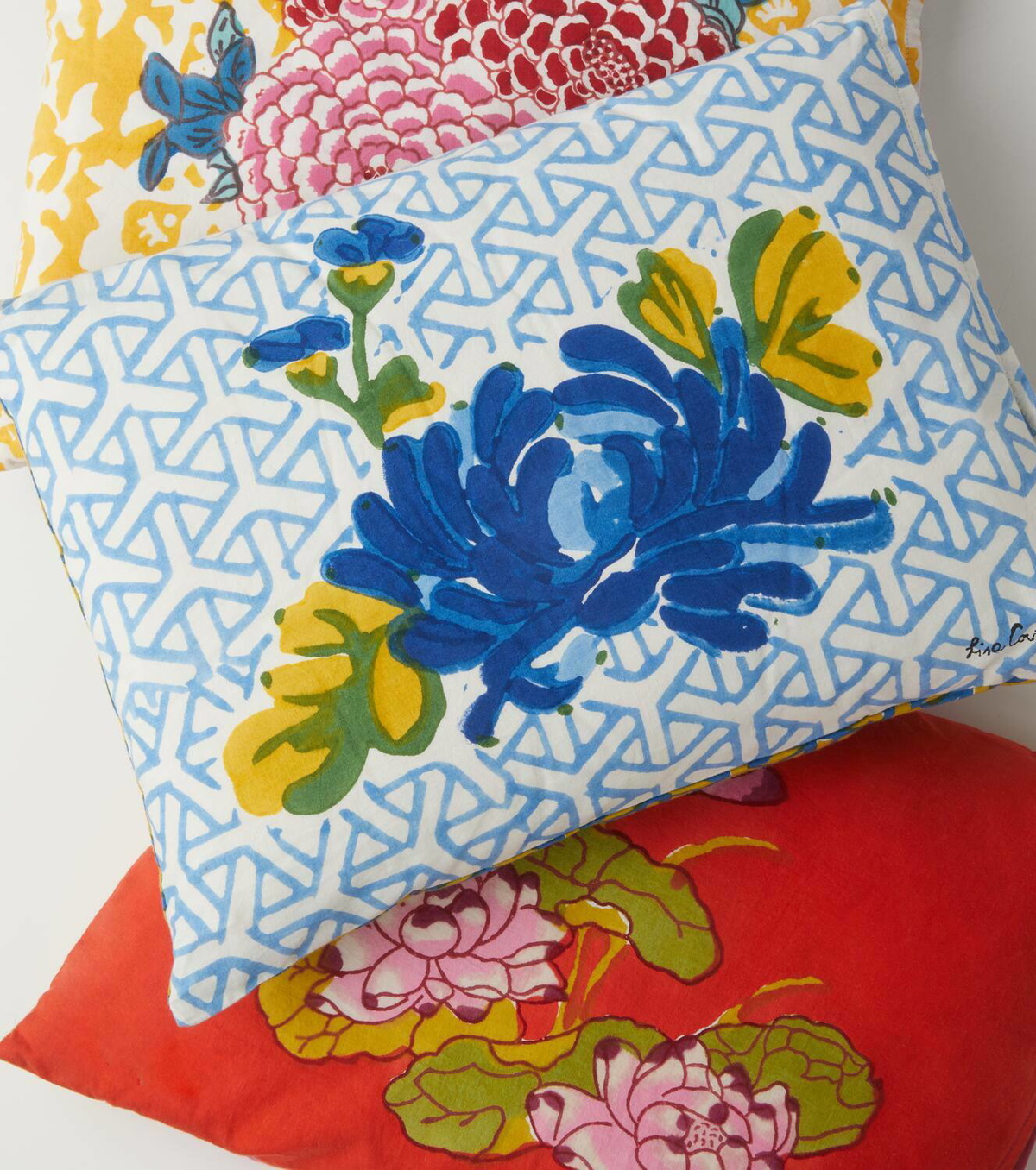 Lisa Corti Vienna rectangular cotton cushion Lisa Corti