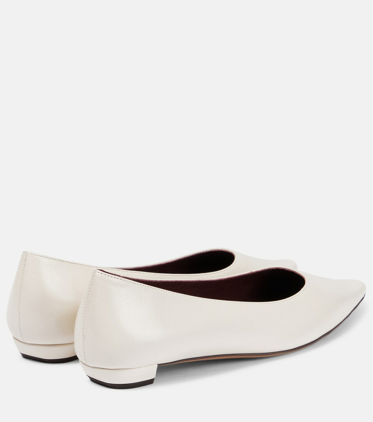 The Row Leather ballet flats The Row