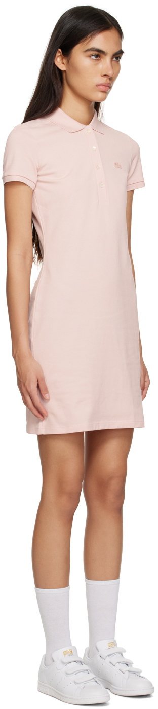 Lacoste Pink Slim-Fit Minidress Lacoste