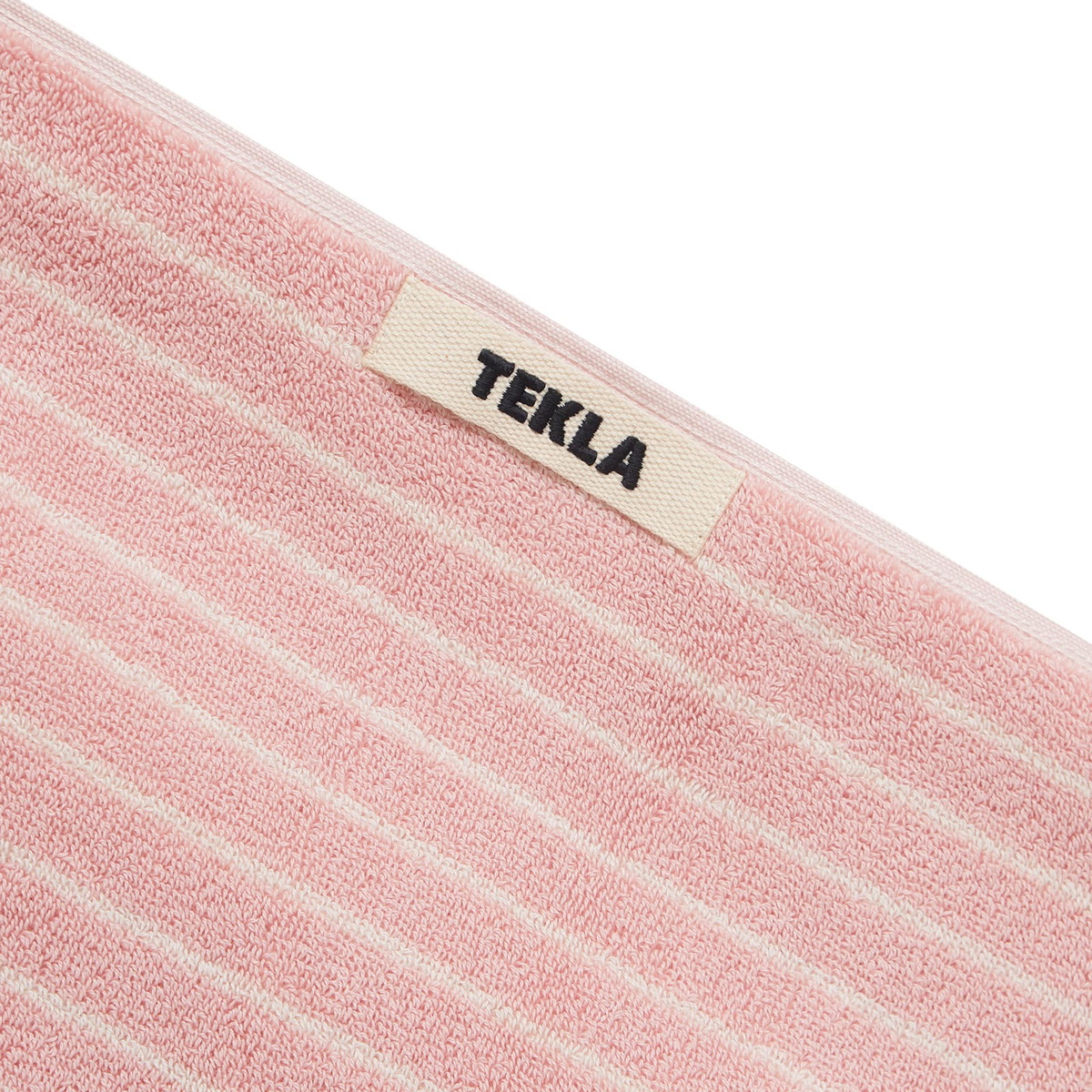Tekla Fabrics Tekla Organic Terry Hand Towel in Shaded Pink Stripes ...