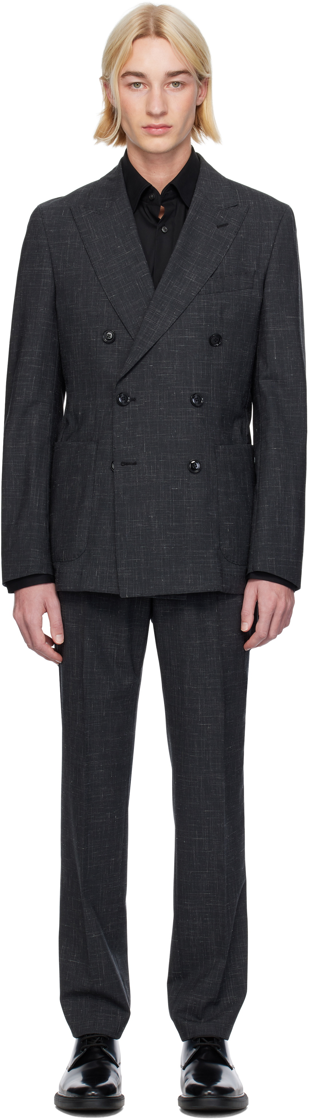 BOSS Gray Slim-Fit Suit BOSS