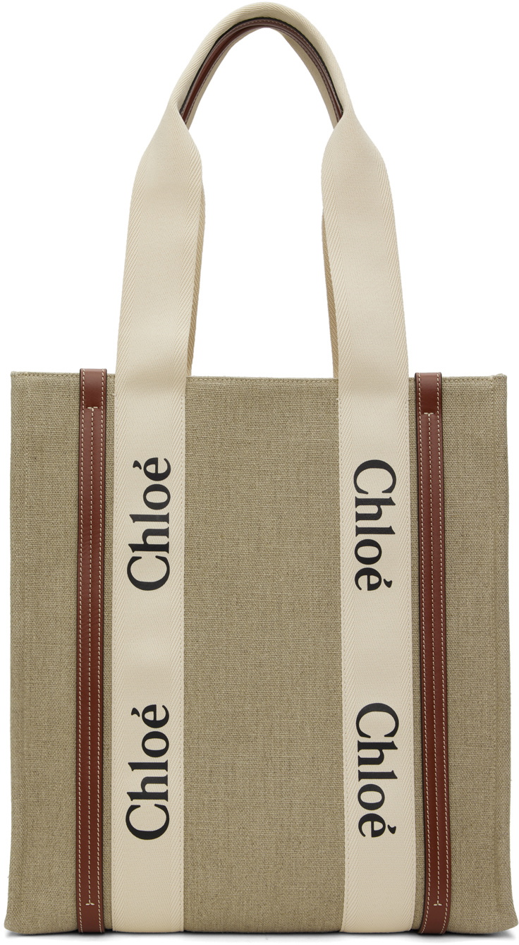 Chloé Beige Woody Tote Chloe