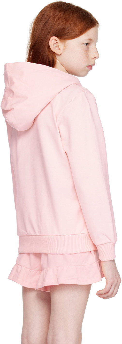 Moschino Kids Pink Teddy Hoodie Moschino