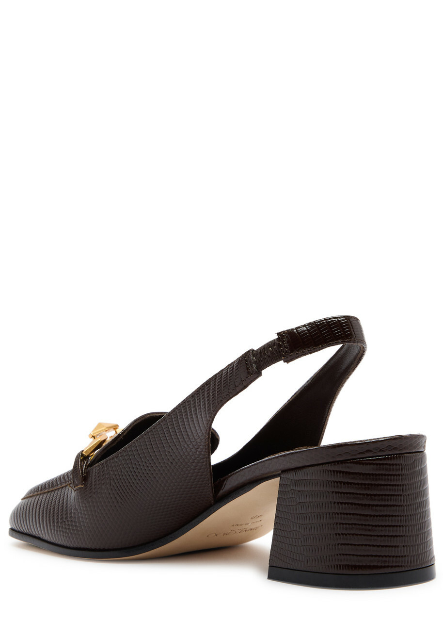 Jimmy Choo Diamond Tilda 45 Leather Slingback Pumps Jimmy Choo