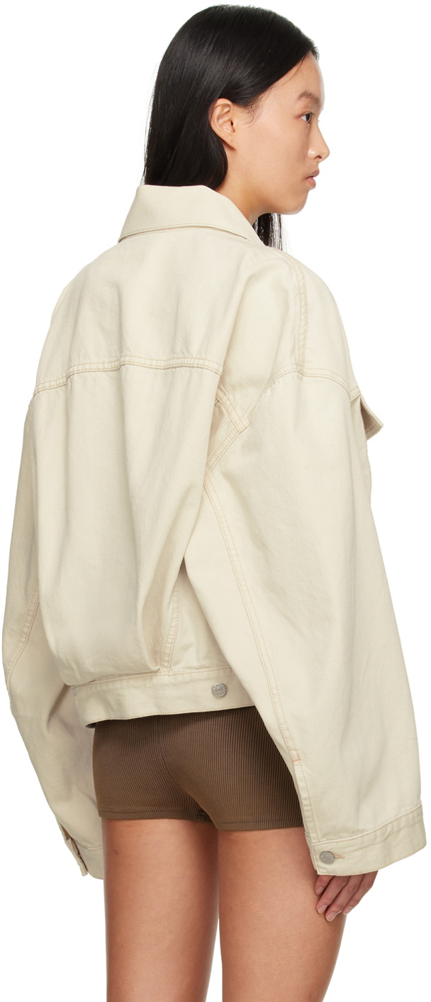 Acne Studios Off-White Loose-Fit Denim Jacket Acne Studios