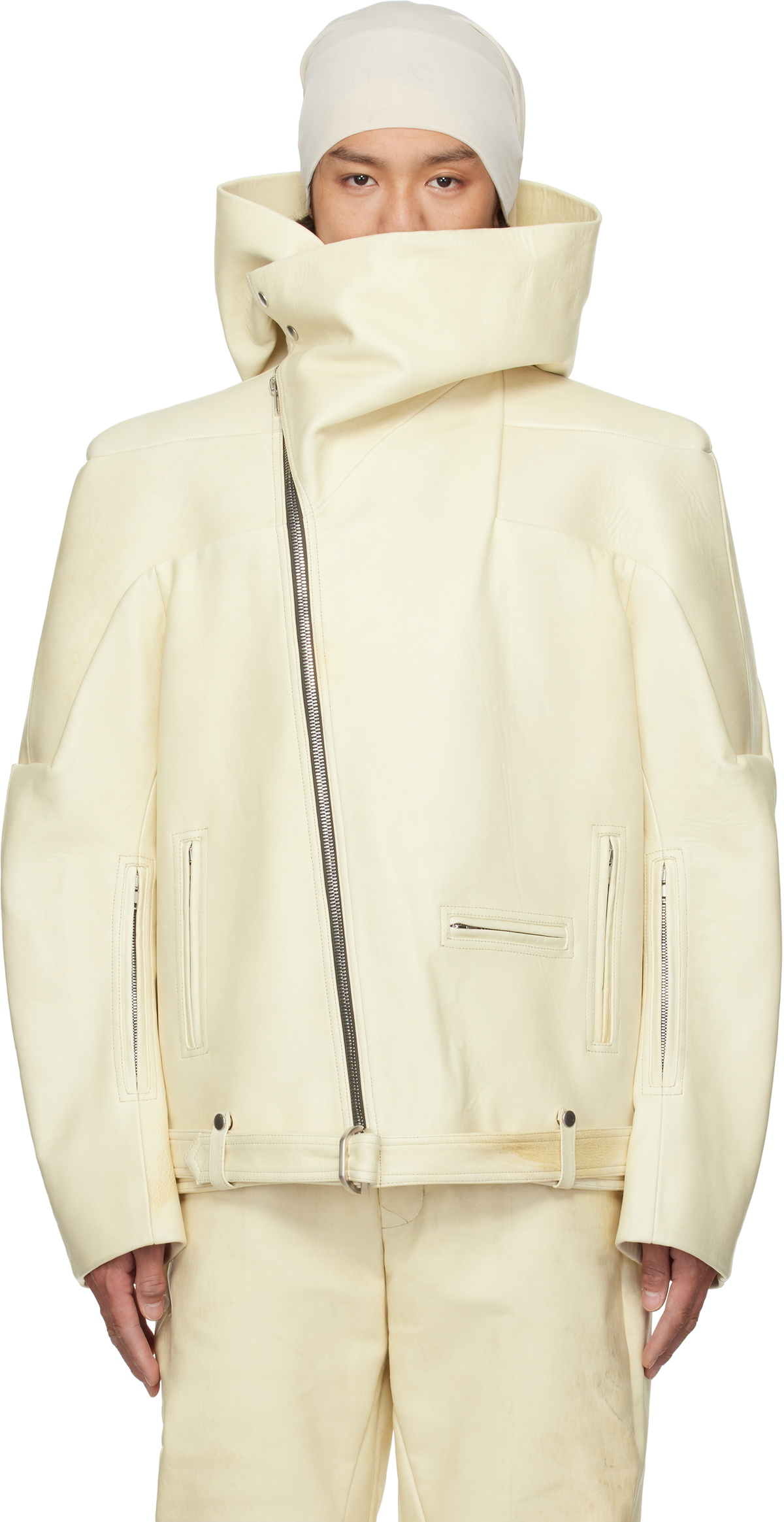 Rick Owens Black Jumbo Tec Flight Leather Jacket Rick Owens Rick Owens Black Jumbo Tec Flight Leather Jacket Rick Owens
