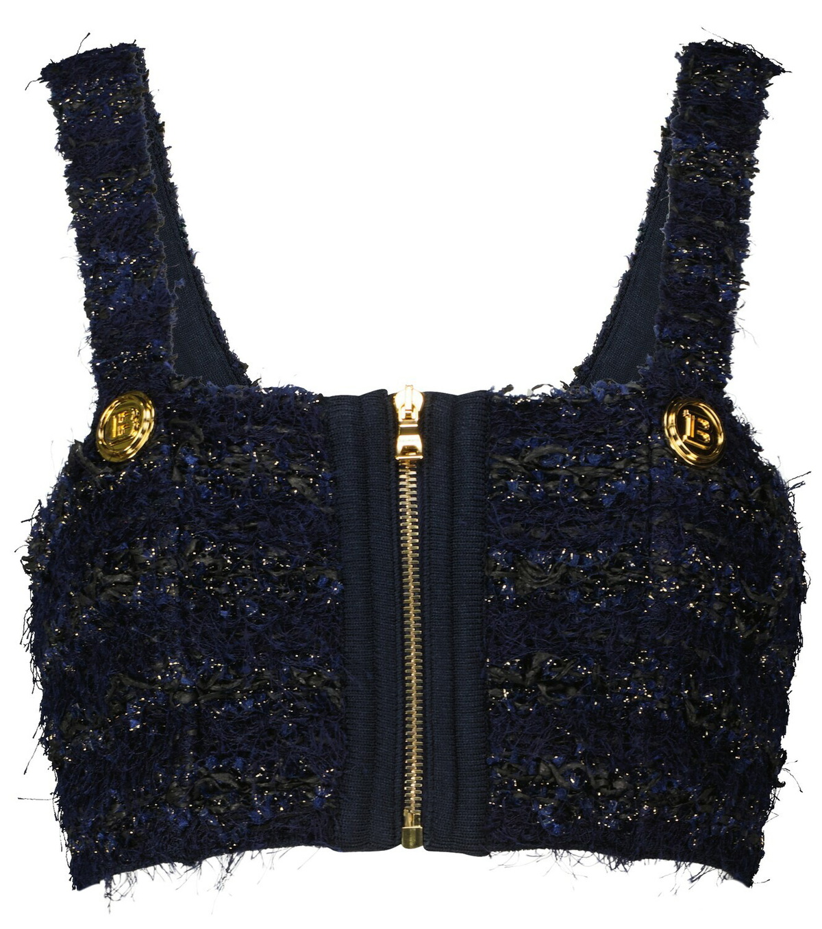 Balmain - Tweed crop top Balmain