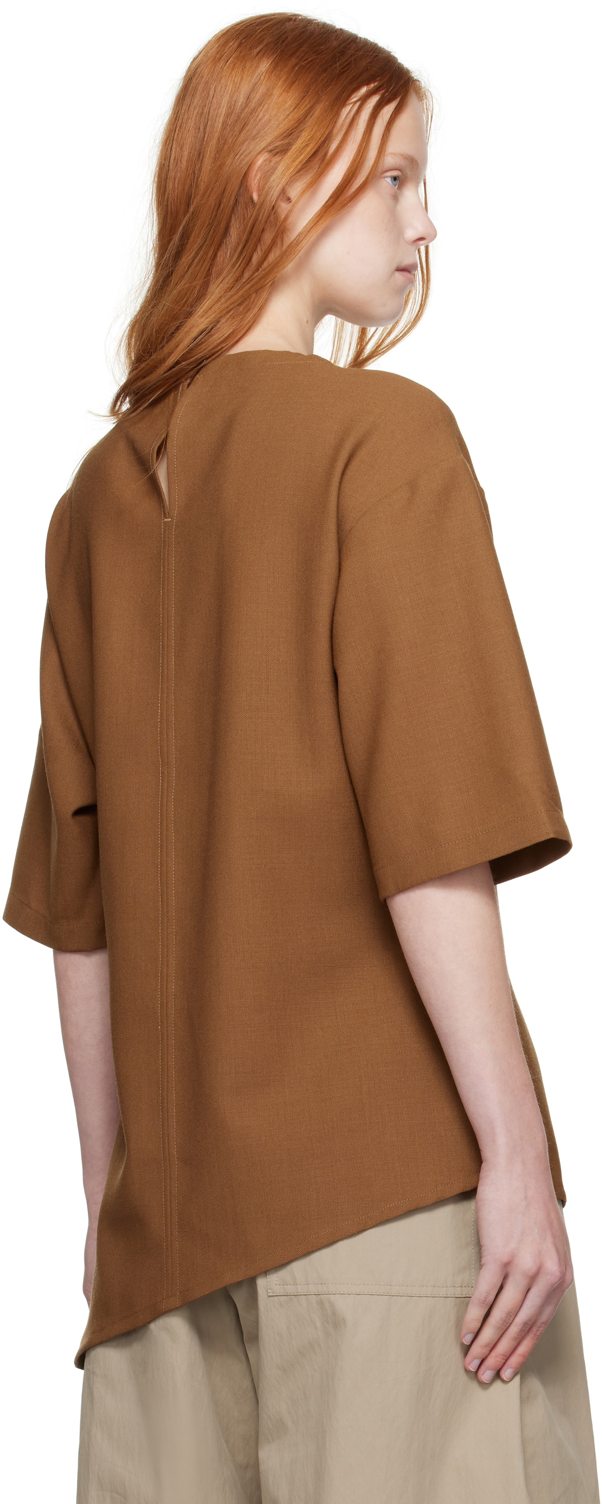 Studio Nicholson Brown Vichy Top Studio Nicholson