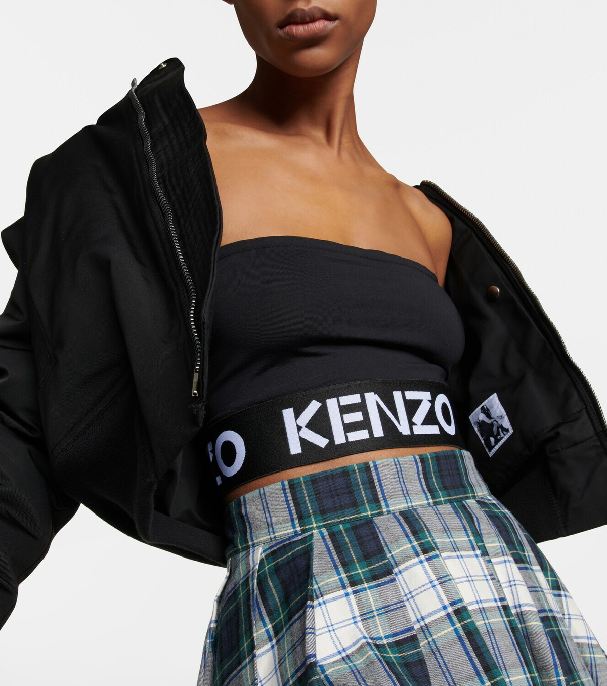 Kenzo - Logo strapless crop top Kenzo