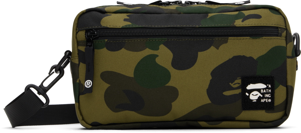 BAPE Khaki 1st Camo Cordura Mini Bag A Bathing Ape