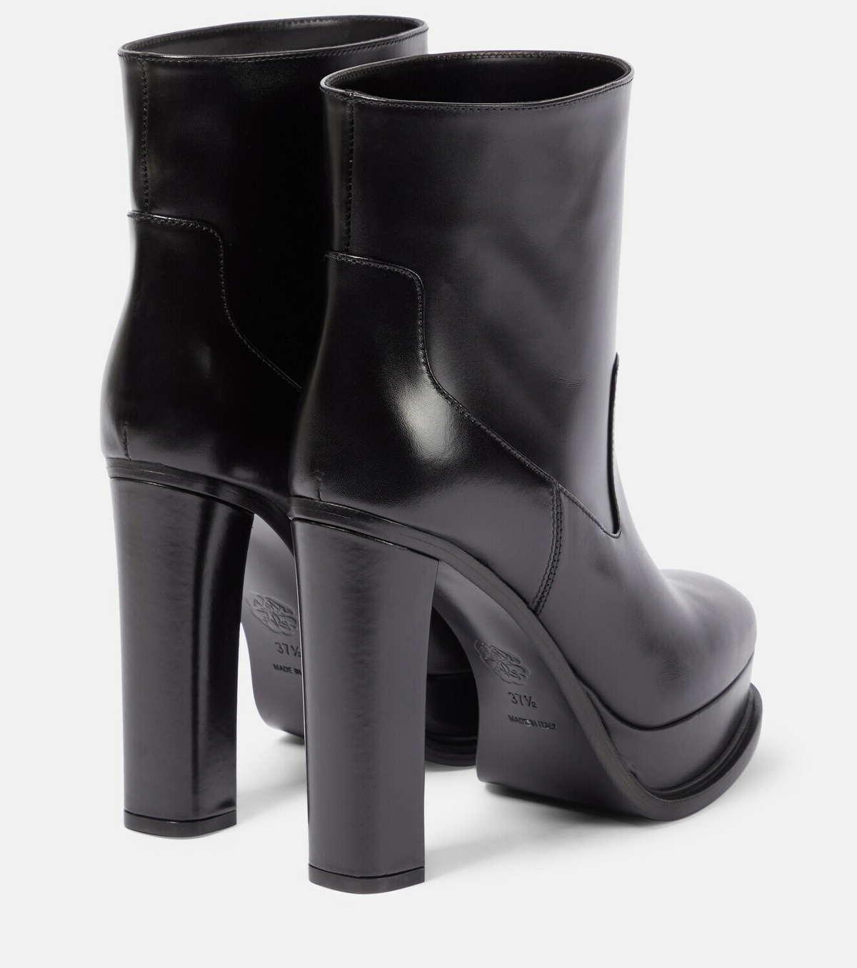Alexander McQueen - Platform patent leather ankle boots Alexander McQueen