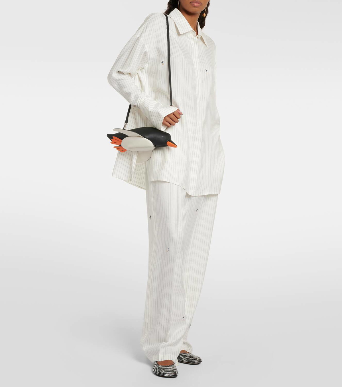 Loewe x Suna Fujita silk and cotton fil coupé shirt Loewe
