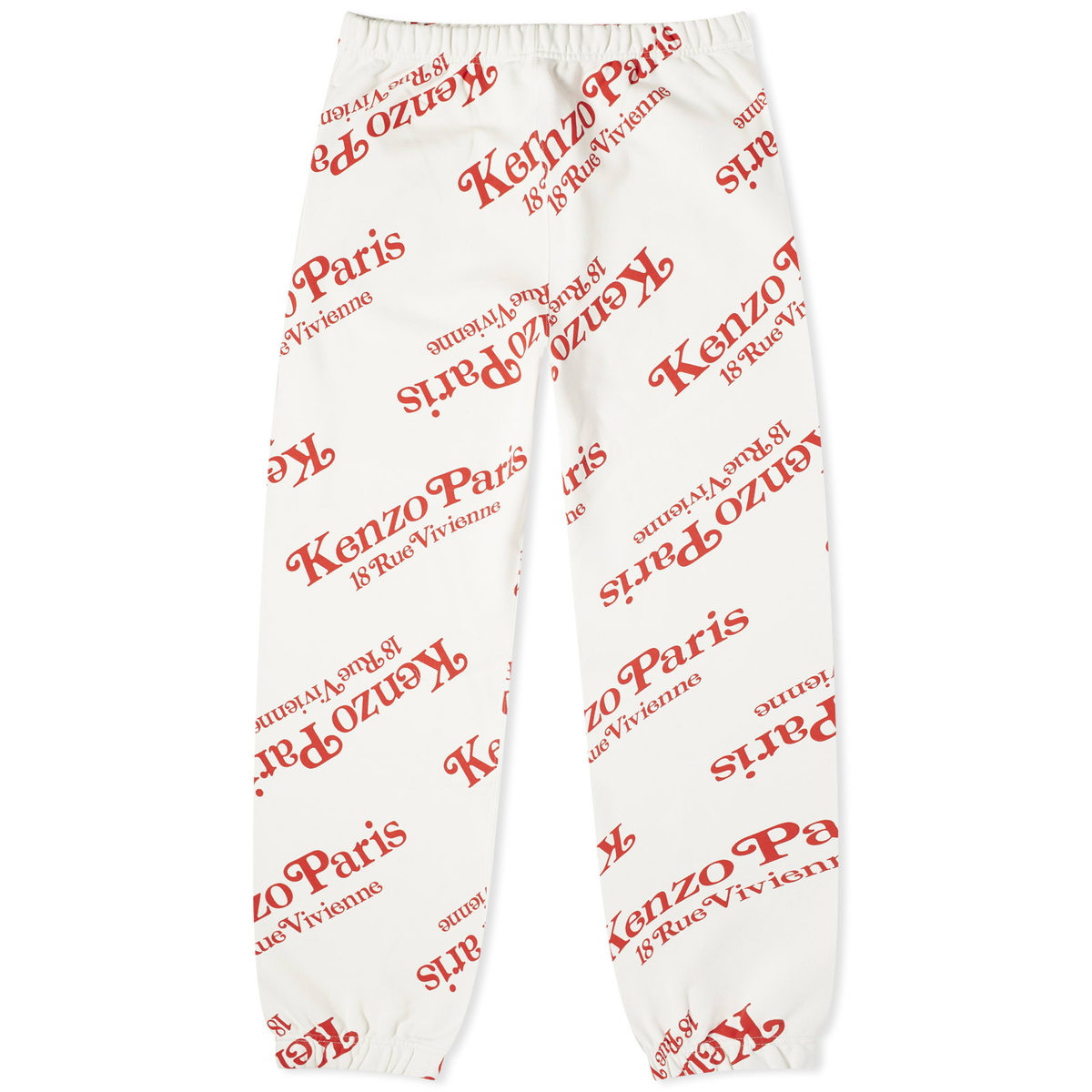 Kenzo Paris Women's Kenzo Verdy Classic Logo Sweatpants in Off-White Kenzo