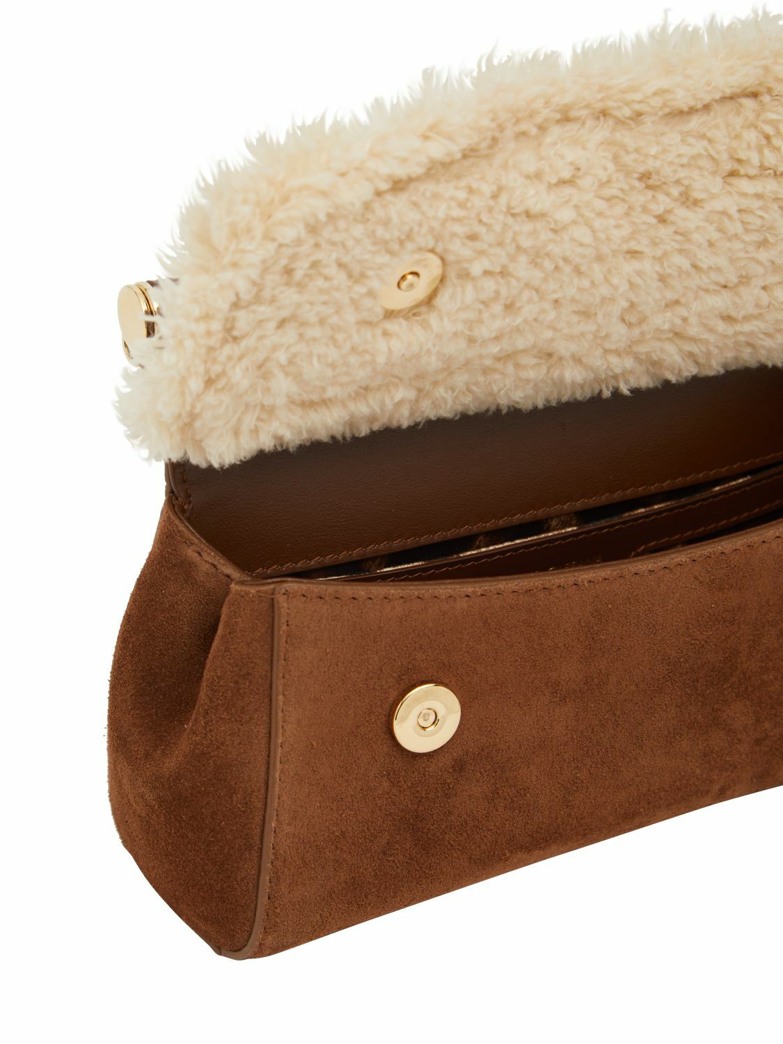 DOLCE & GABBANA - Small Elongated Sicily Suede Bag Dolce & Gabbana